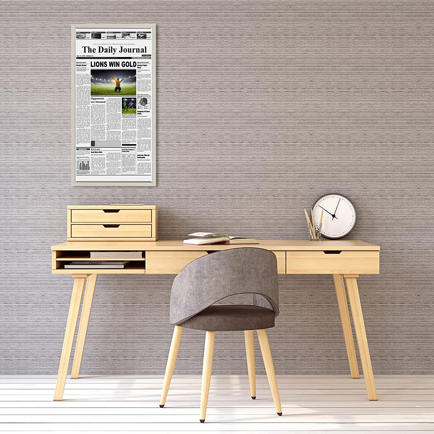 Open Newspaper On Table