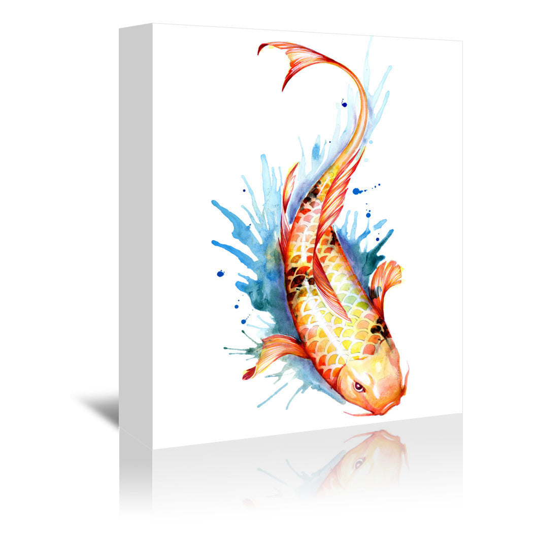 Koi Fish Paintings On Canvas