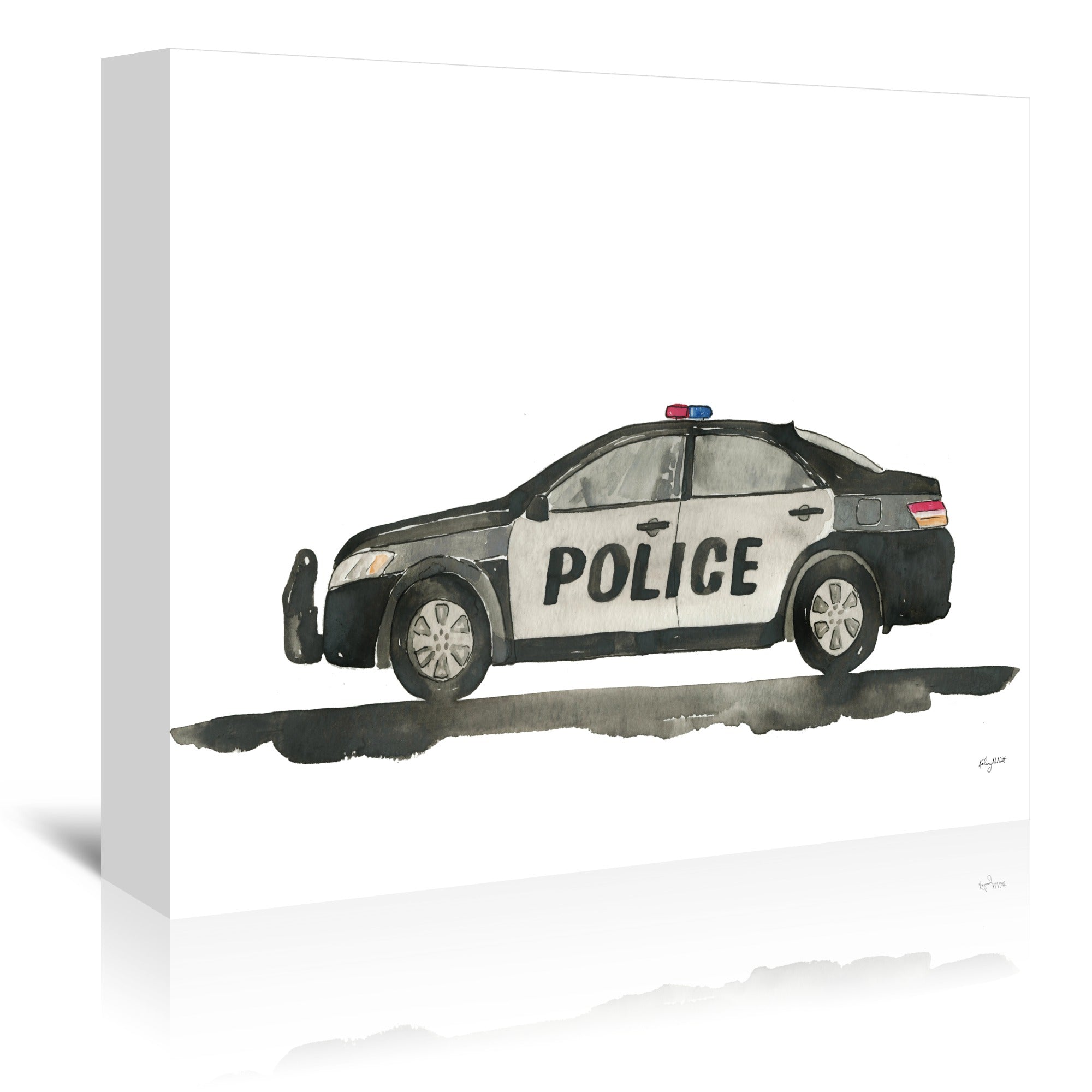 Police Car Outline Side