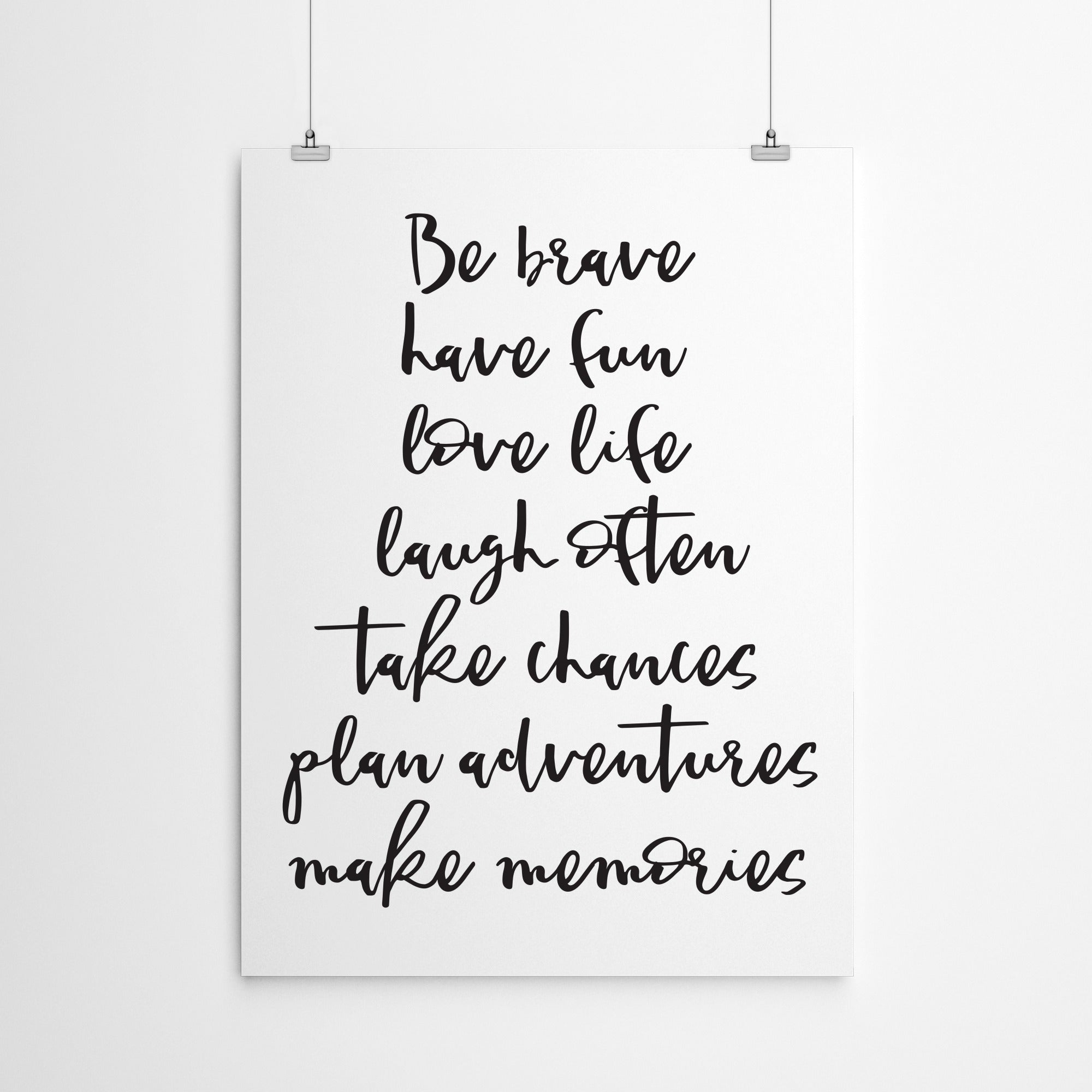 Be Brave Printable Art Text